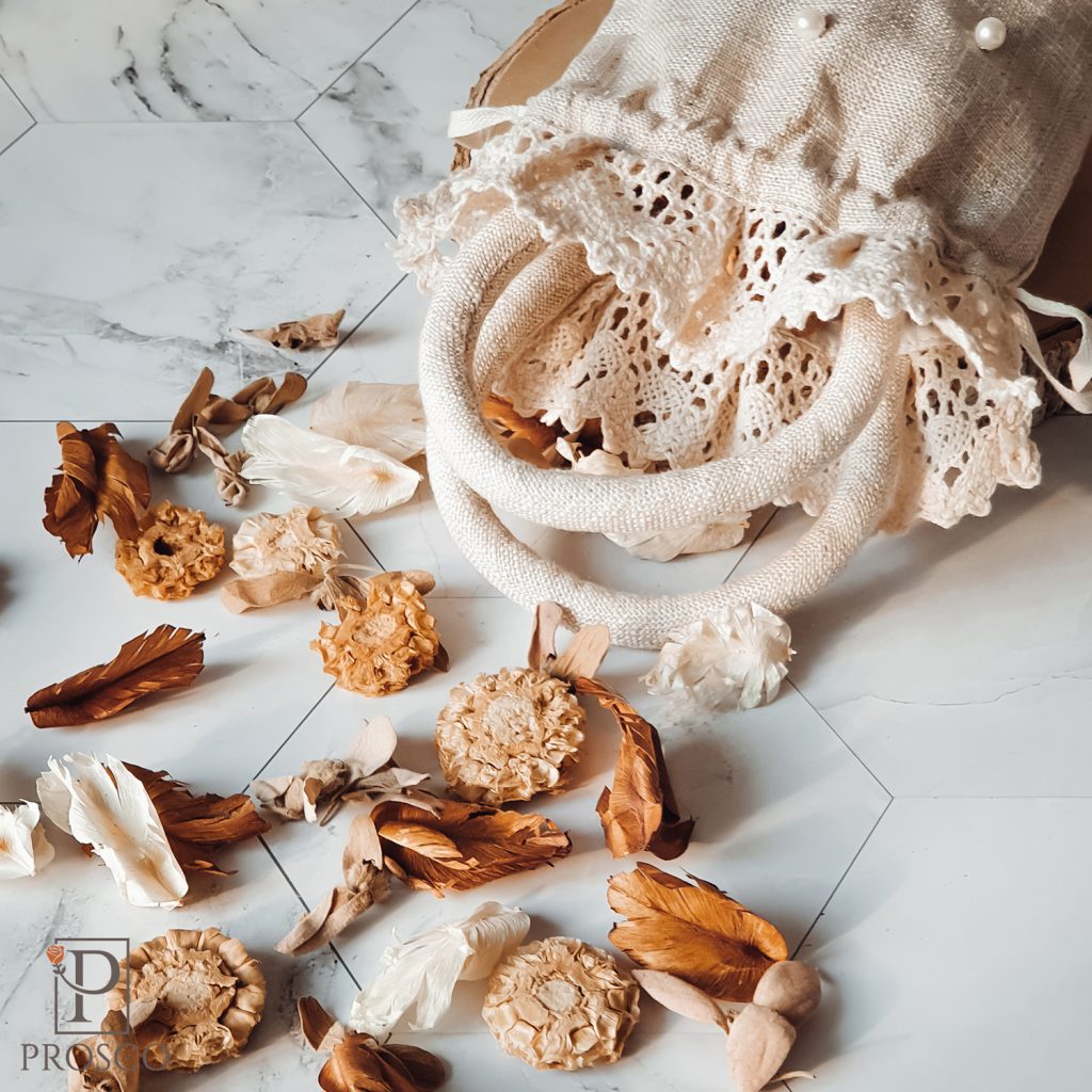 DAHLIA SCENTED SACHET - DRIED BOTANICAL AND DRIED FLOWER FOR DECORATION